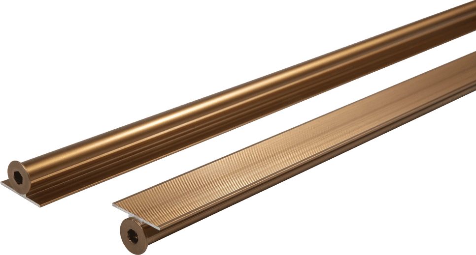 Выпрямитель фасада AQ LINER 01 врезной декоративный 2000-2400 мм медь ...